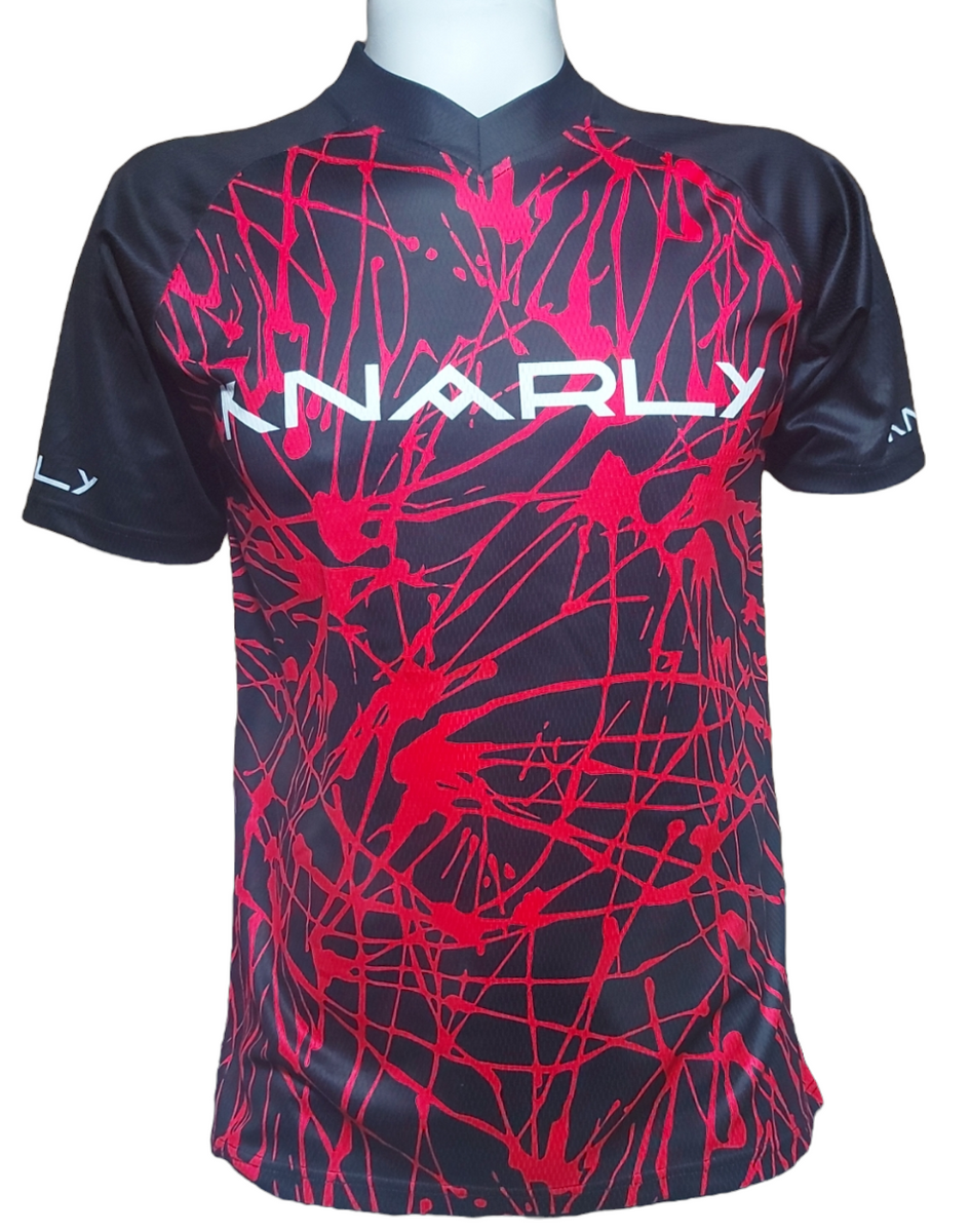 V neck pink splash – Knarly MTB